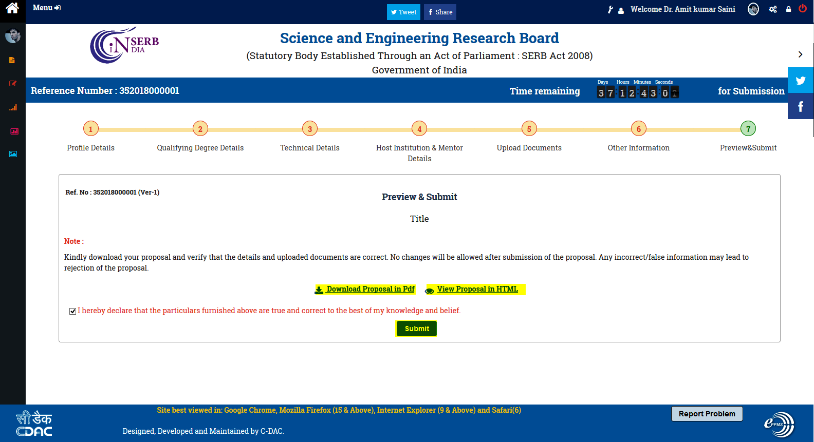 PI Guidelines - Proposal Submission for TEACHERS ASSOCIATESHIP FOR ...
