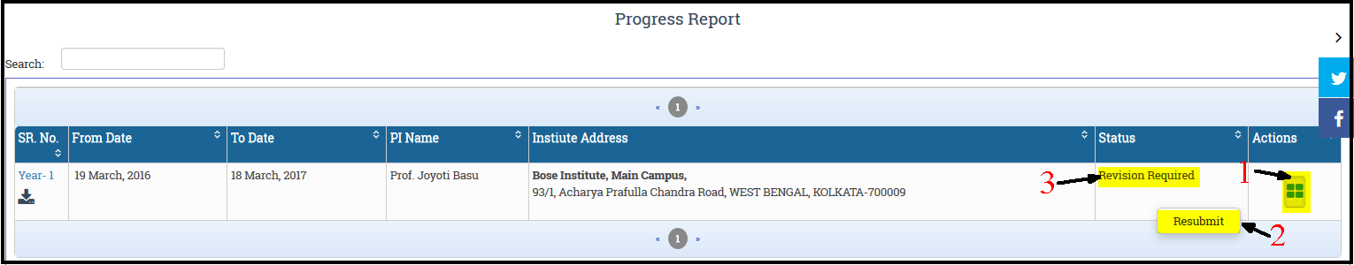 PI Guidelines - How to Resubmit Progress Report(PR)