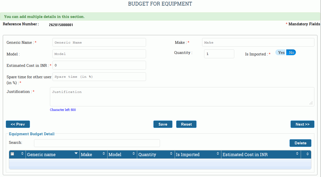 PI Guidelines - Proposal Submission For EMR