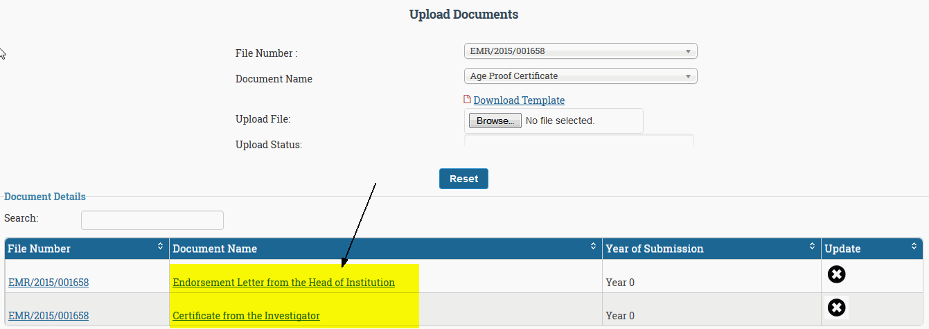 PI Guidelines - Resubmit of Documents
