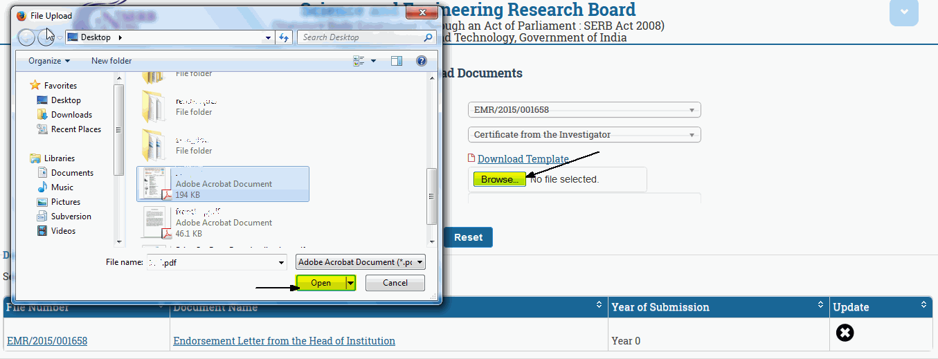 PI Guidelines - Resubmit of Documents